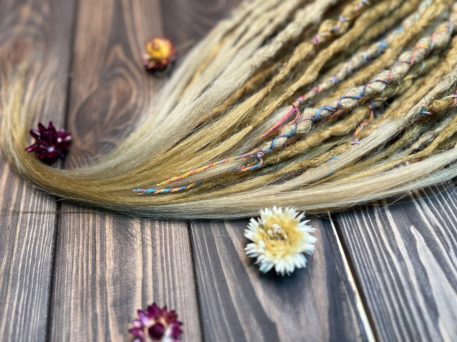 Crochet Dreads in Honey Blonde Dark Blond Sahara Colours - Etsy