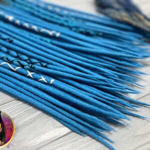 Dreadlock Extensions Set of Wool Ombre Dreads Dark Grey Gray - Etsy