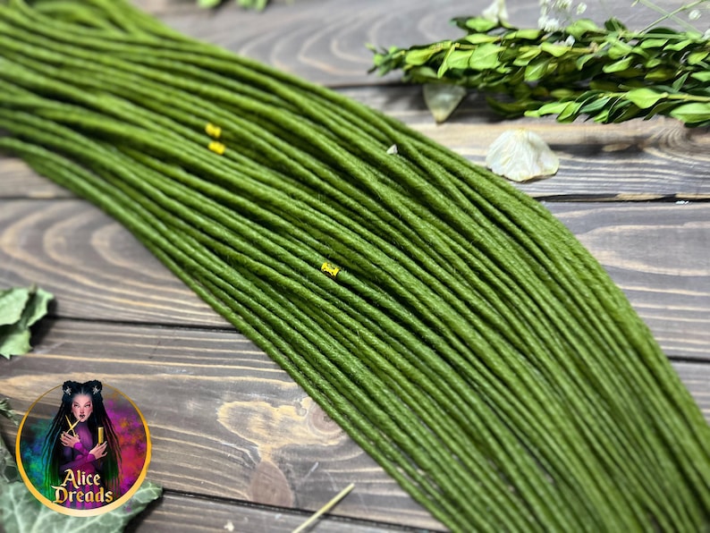 Synthetic Dreads Double Ended or Single Ended Dreadlocks "olive Tree ...