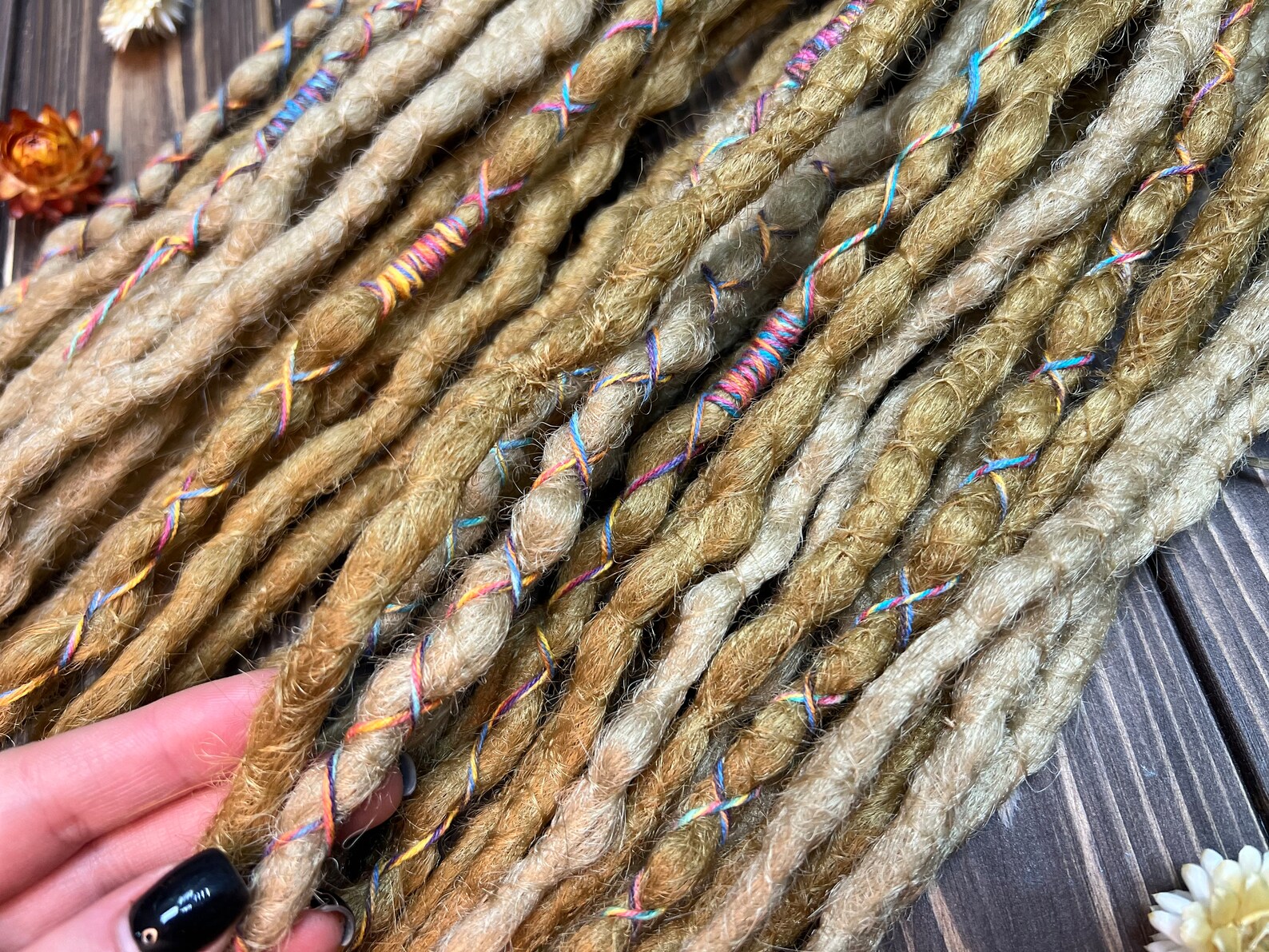 Crochet Dreads in Honey Blonde Dark Blond Sahara Colours - Etsy