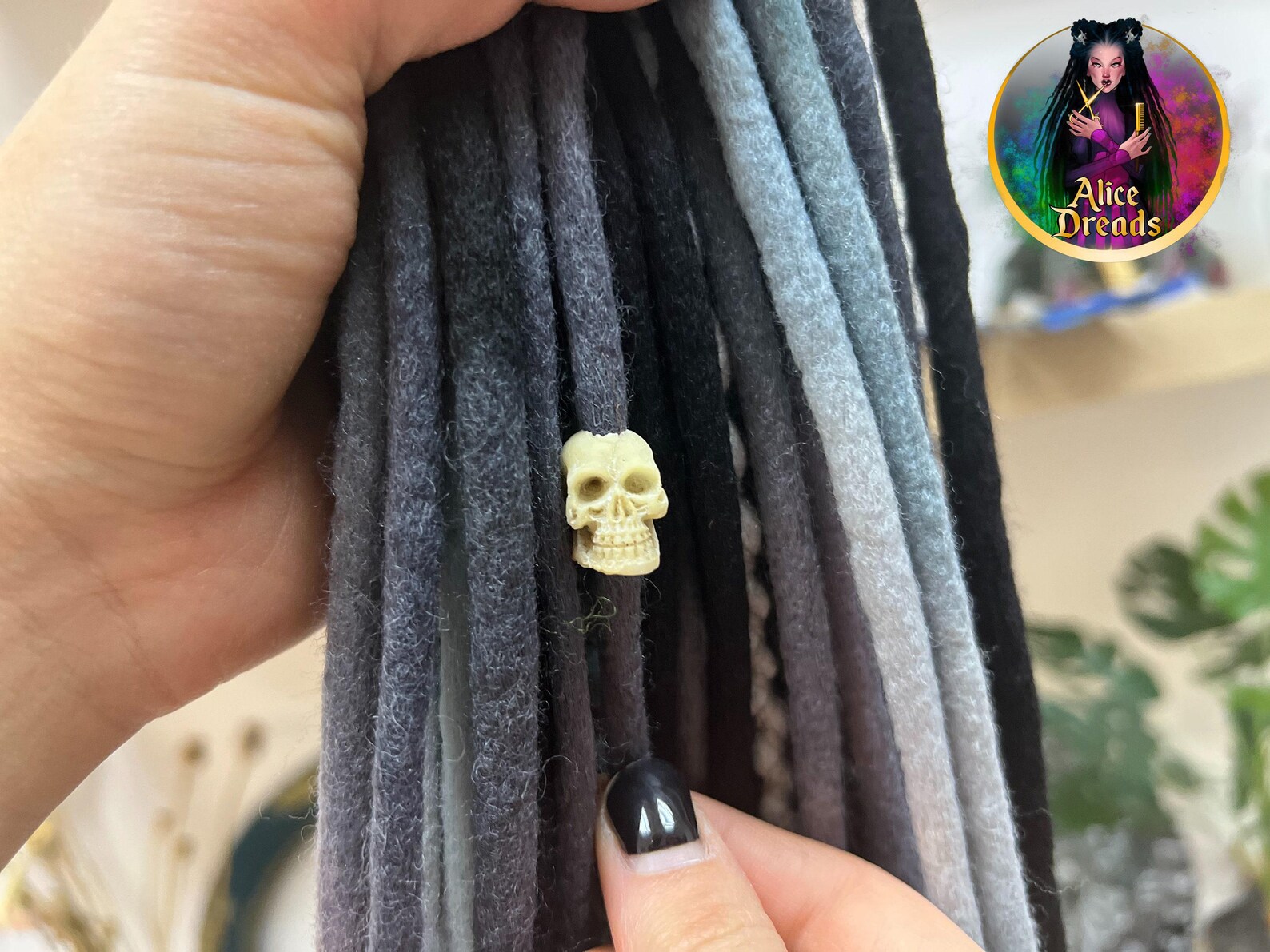 Halloween Dreads Beads: Skull & Faux Stone Dreadlock Accessories - Etsy