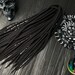 Black Wool Dreads With Braids. Double Ended or Single Ended - Etsy
