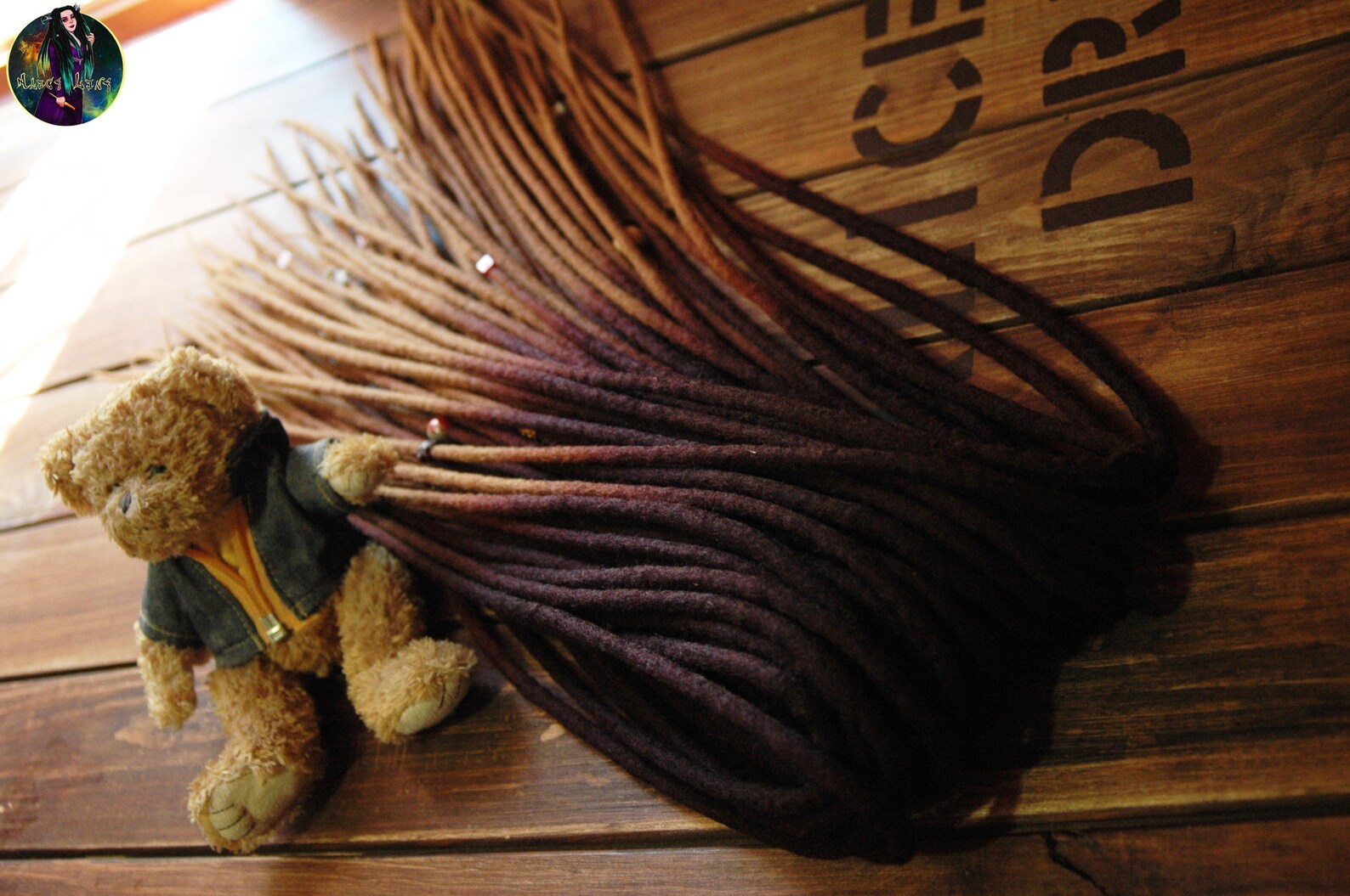 Set of Brown Ombre Wool Dreads Double Ended Dreads DE - Etsy