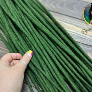 Wool Dreads Olive Green Dark Army "hunter" Wool Dreadlocks - Etsy