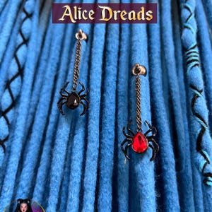 Spider Dreadlock Bead: Gothic Hair Jewelry, Halloween Accessory - Etsy