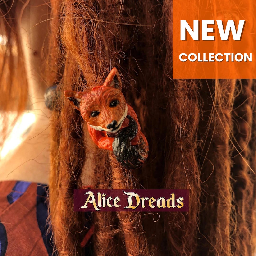 Handmade Jewelry Bead for Dreads Fox Bead Dreadlocks Accessories - Etsy