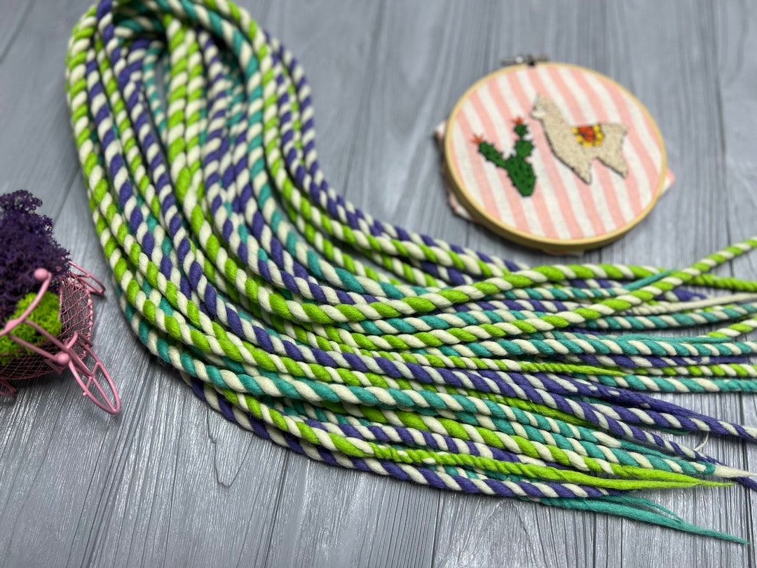 Spring Dreadlock Extensions Wool Dreads Double Ended Twists by ...