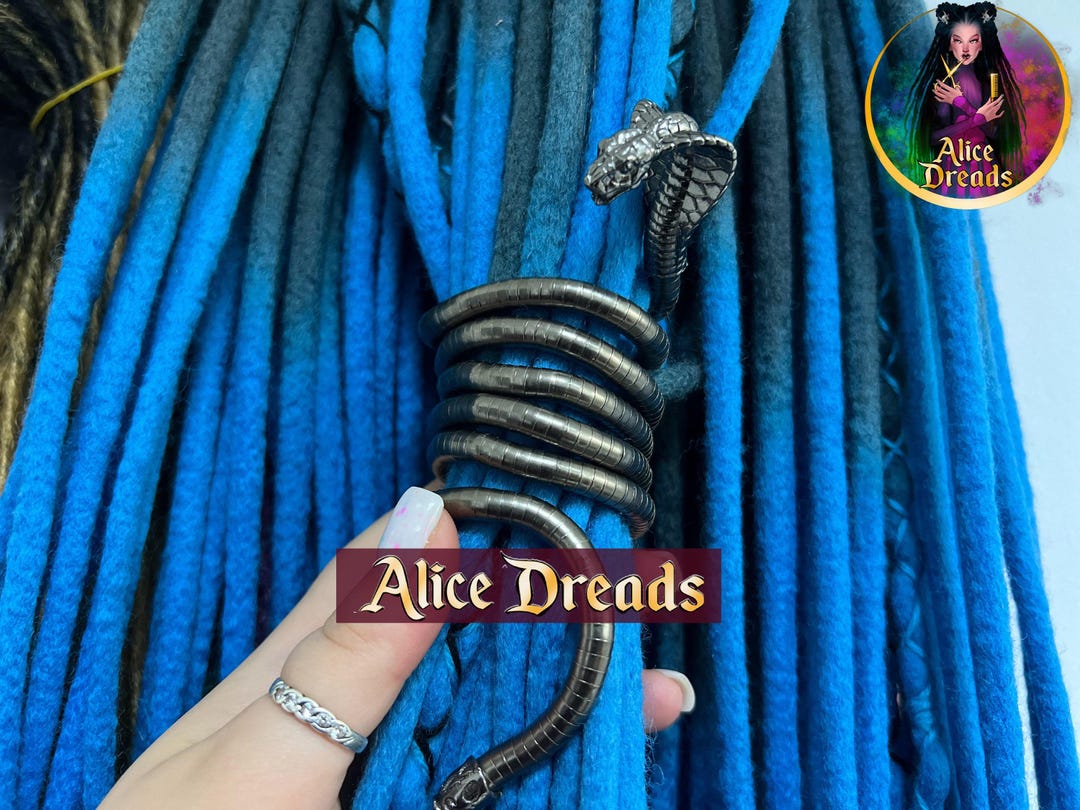 Bendable Snake Dread Tie: Flexible Hair Clip for Dreads - Etsy