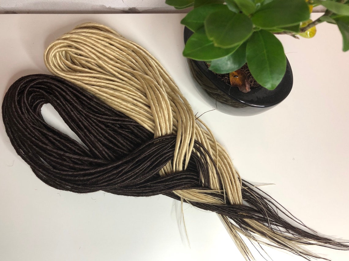 Synthetic Dreads Double Ended or Single Ended Dreadlocks Brown | Etsy