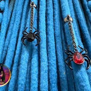 Bead for Dreads Spider, Gothic Accessories, Pendant Tarantula, Wiccan Witch Dreadlock Beads ...