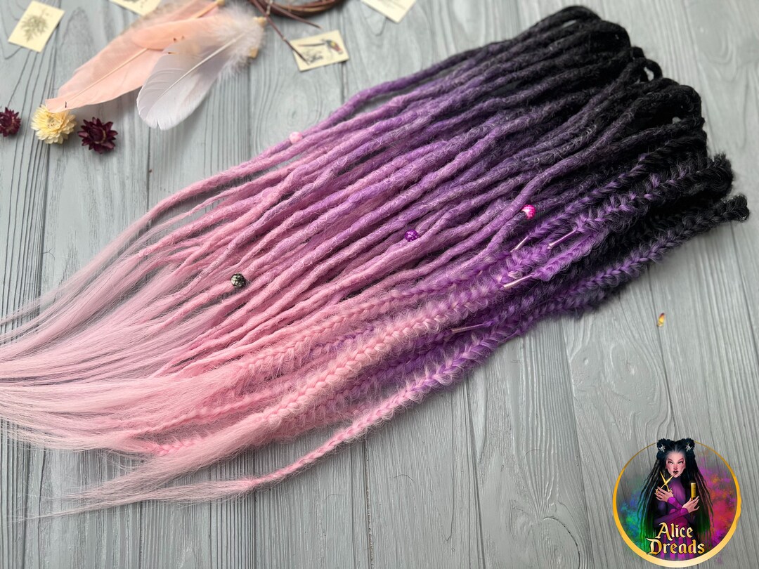 Dreadlock Extensions Crochet Synthetic Dreads With Fluffy Braids Black ...