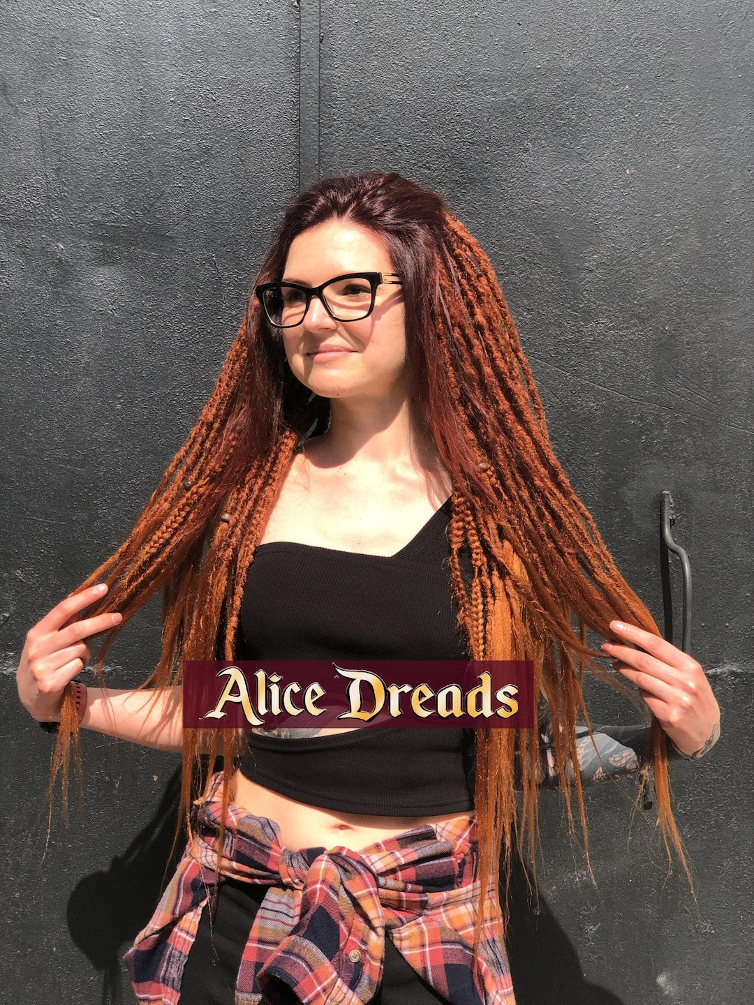 Ginger Auburn Ombre Synthetic Dreadlocks: Double/single Ended Accent ...
