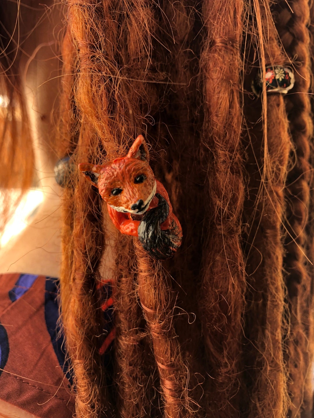 Handmade Jewelry Bead for Dreads Fox Bead Dreadlocks - Etsy