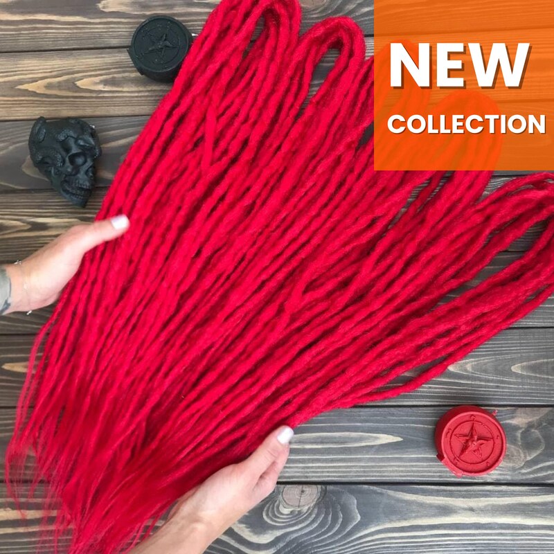 Red Dreadlocks - Etsy
