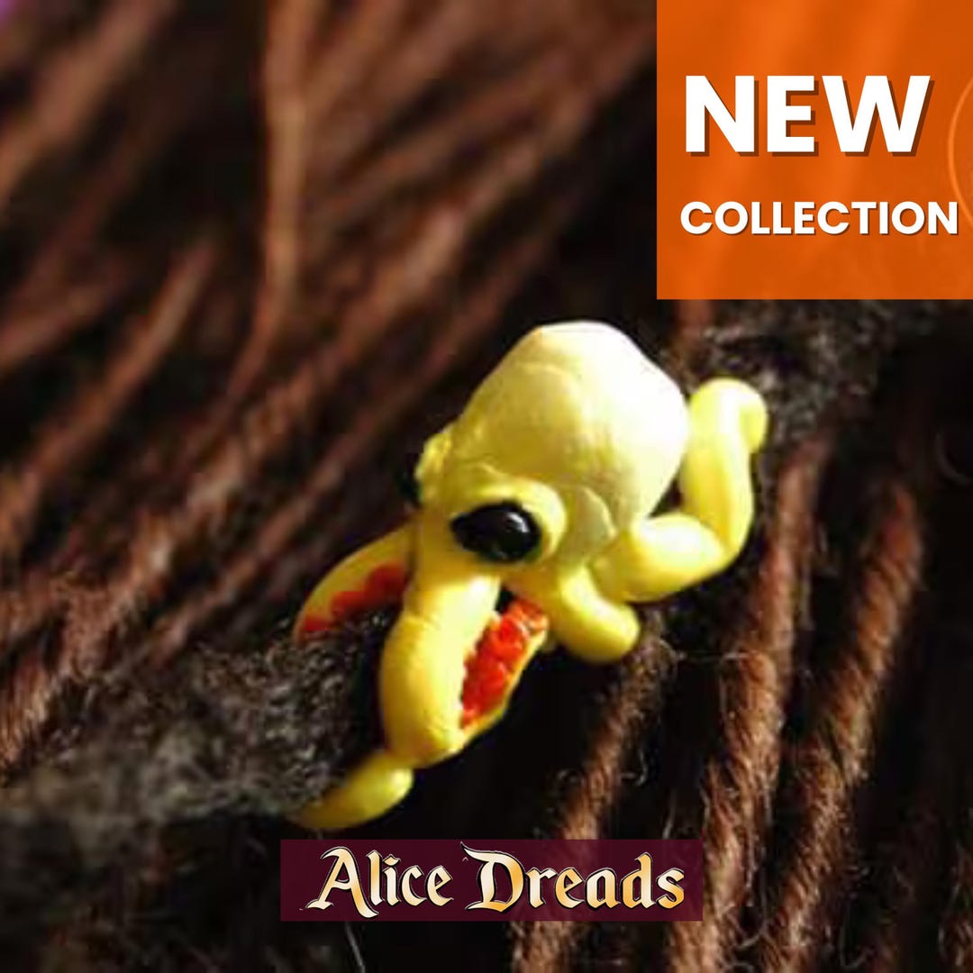 Handmade Jewelry Dreadlock Extensions Bead for Dreads "octopus" Beads ...