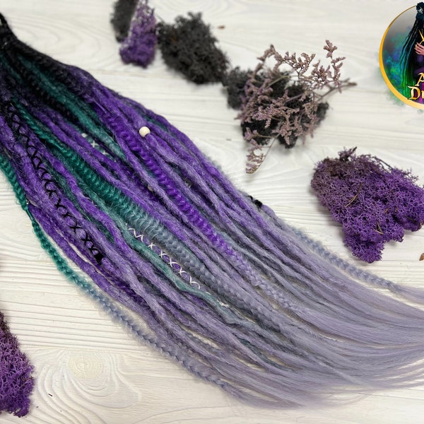 Purple Hair Extensions - Etsy