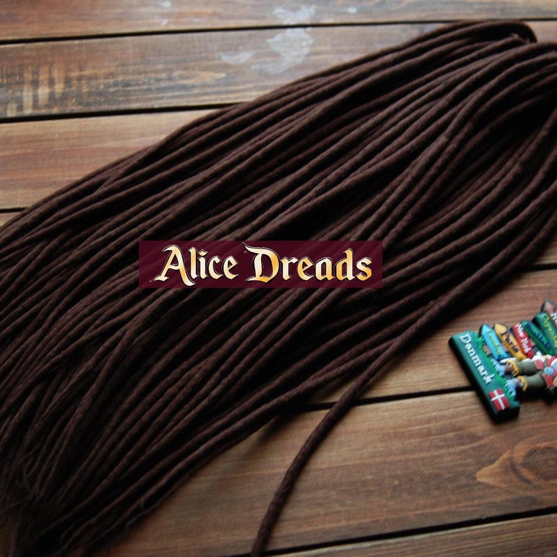 Single Ended Brown Wool Dreadlocks - Etsy