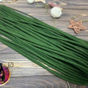 Wool Dreads Olive Green Dark Army "hunter" Wool Dreadlocks - Etsy