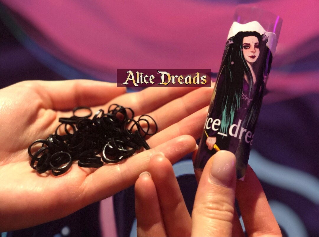 Elastic Rubber Bands for Dreadlock Installation - Black or Transparent ...