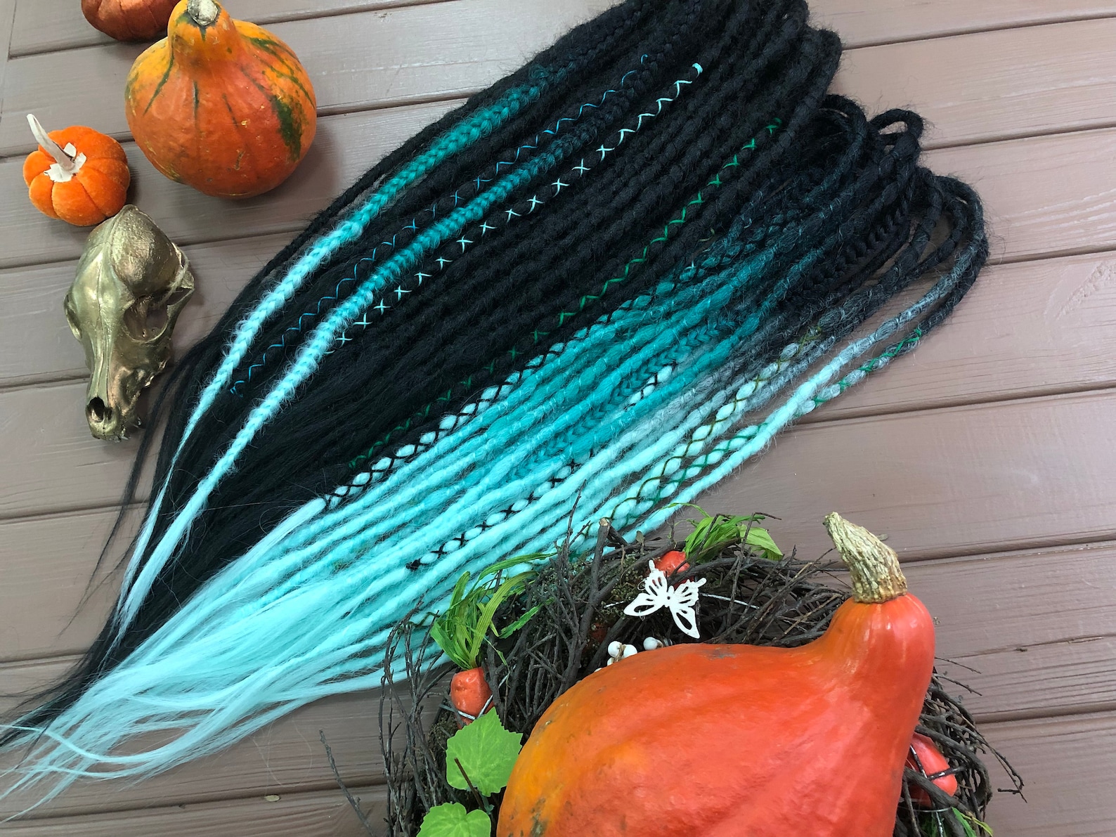 Set of Natural Look Synthetic Double Ended Dreads Accent - Etsy