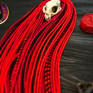 Red & Black Synthetic Dreads: Double or Single Ended, "vampire Blood ...