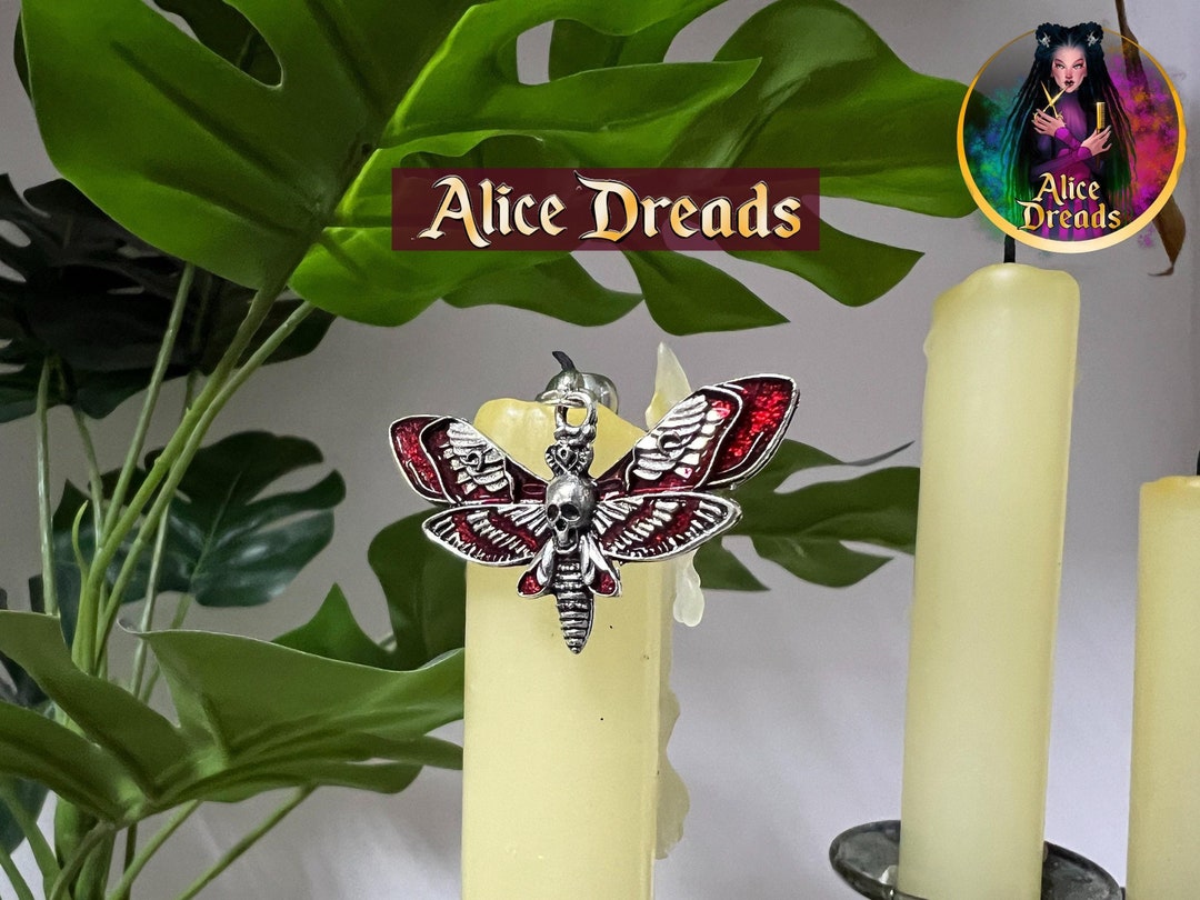 Dead Head Butterfly Acherontia Styx With Dread Accessories, Bead for ...