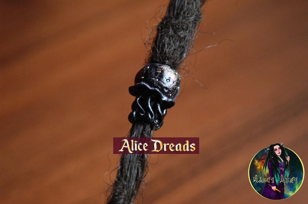 Bead for Dreads Dreadlock Jewelry Polymer Clay Jellyfish Beads for ...