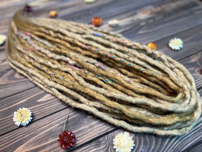 Crochet Dreads in Honey Blonde Dark Blond Sahara Colours - Etsy