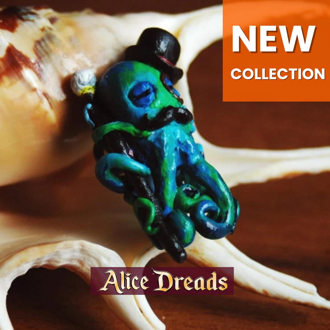 Clay Beads for Dreadlock Extensions Dreads Octopus Beads for Dreadlocks ...