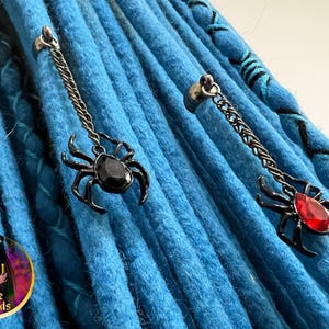 Bead for Dreads Spider, Gothic Accessories, Pendant Tarantula, Wiccan ...