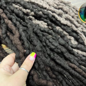 Brown Curly Wool Dreads: Coffee, Dark, Medium Brown Wavy Locks - Etsy