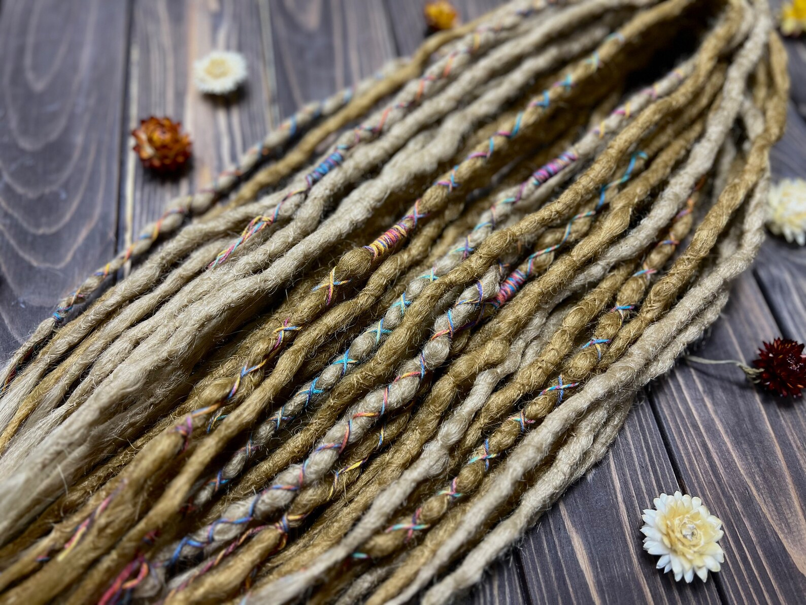 Crochet Dreads in Honey Blonde Dark Blond Sahara Colours - Etsy