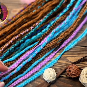 Ginger Copper Red Crochet Dreadlocks Full Head Set of Synthetic Double ...