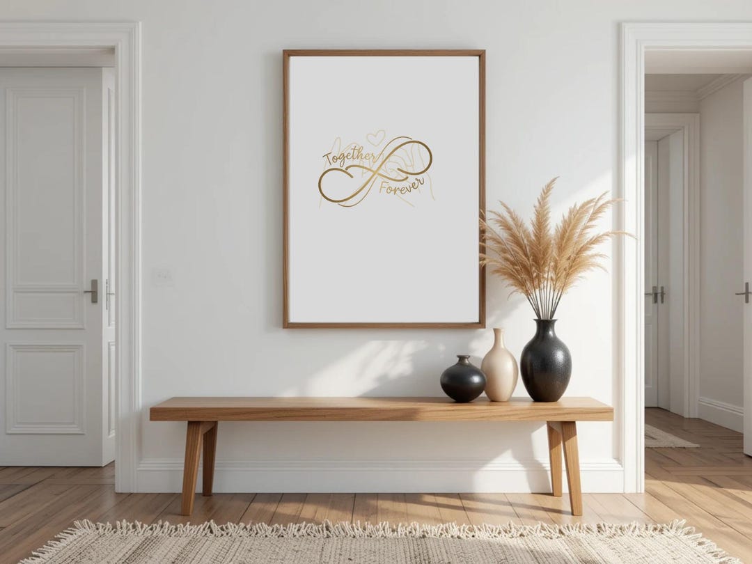 Together Forever Infinity Symbol Wall Art | Printable Love Quote ...