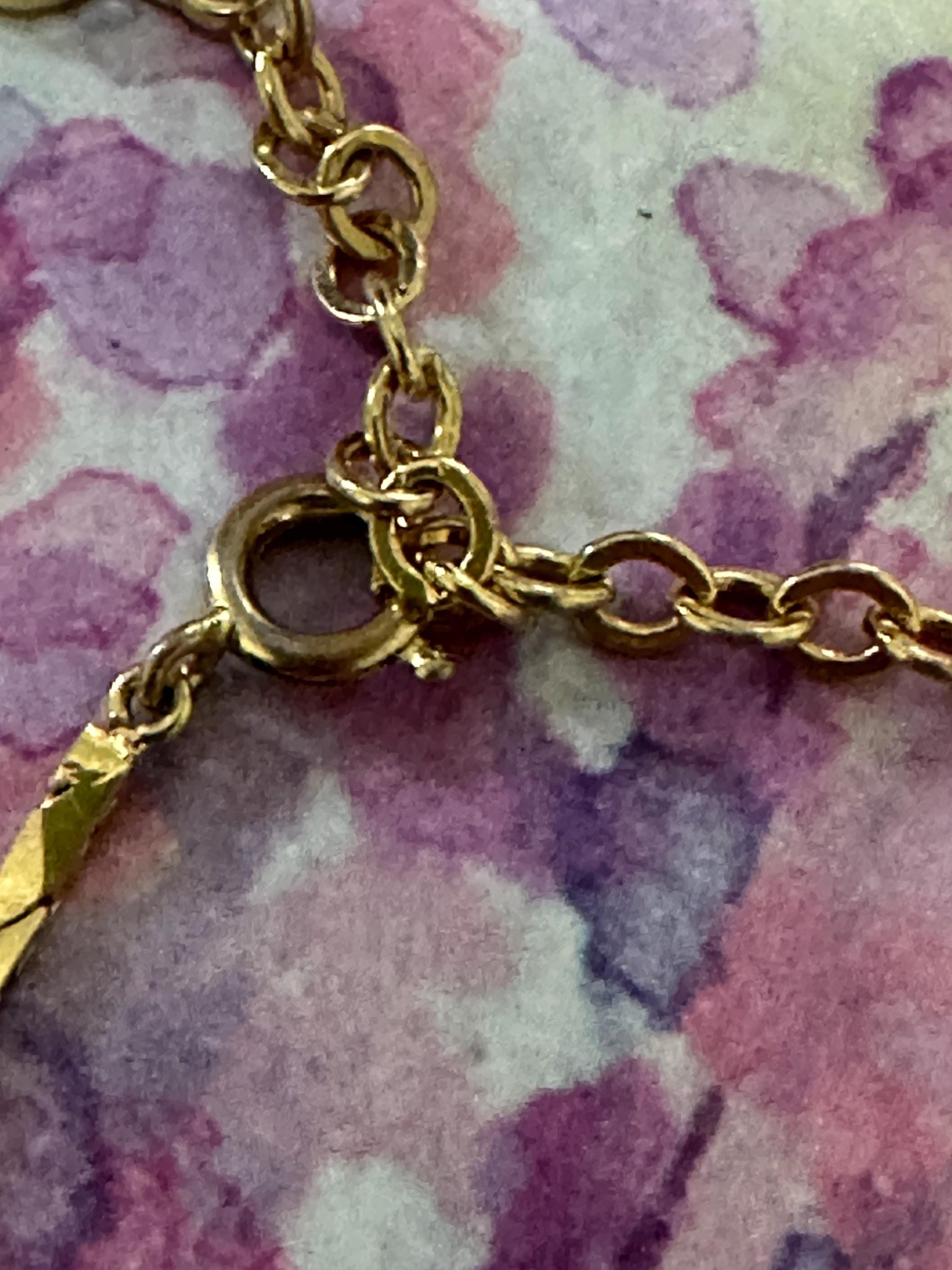 Signed Christian Dior Gold Plated Mid Century Necklace Snake Chain - Etsy