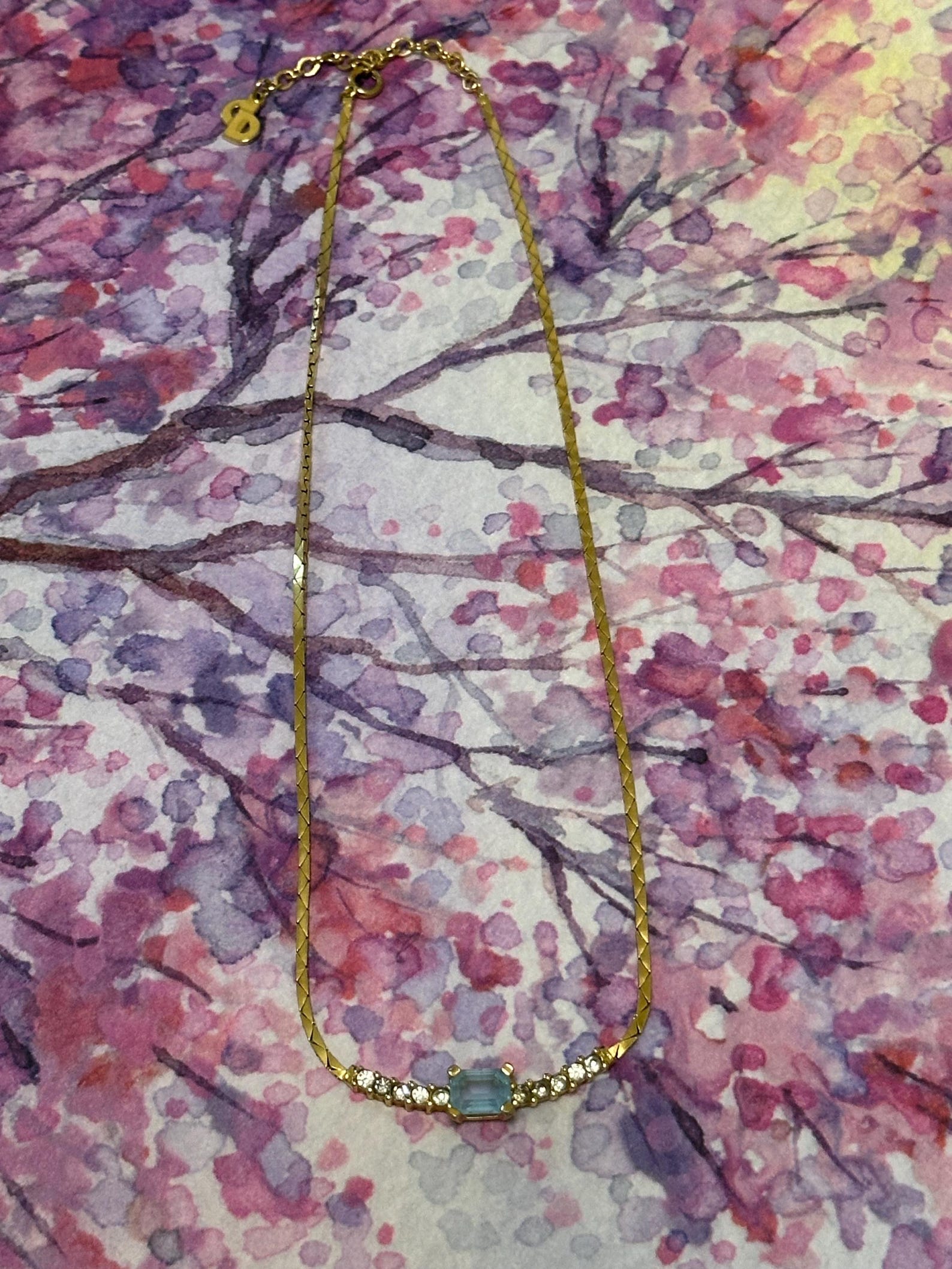 Signed Christian Dior Gold Plated Mid Century Necklace Snake Chain - Etsy