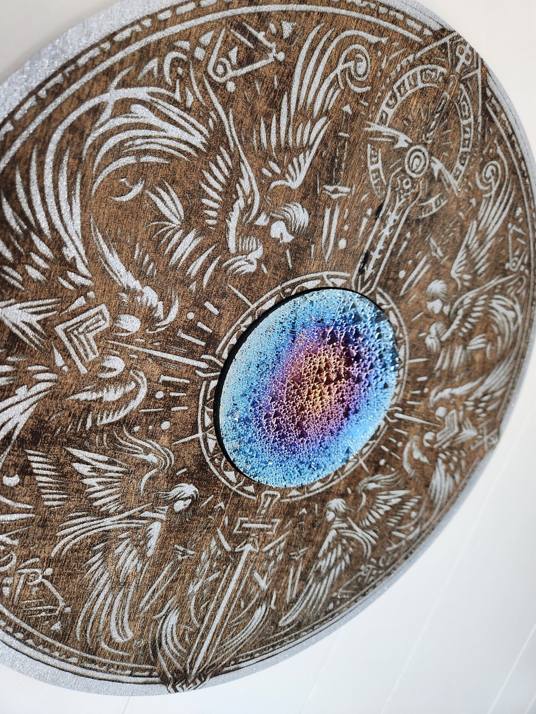 14x14 Angels and Swords Bismuth Art Piece One of a Kind Piece - Etsy