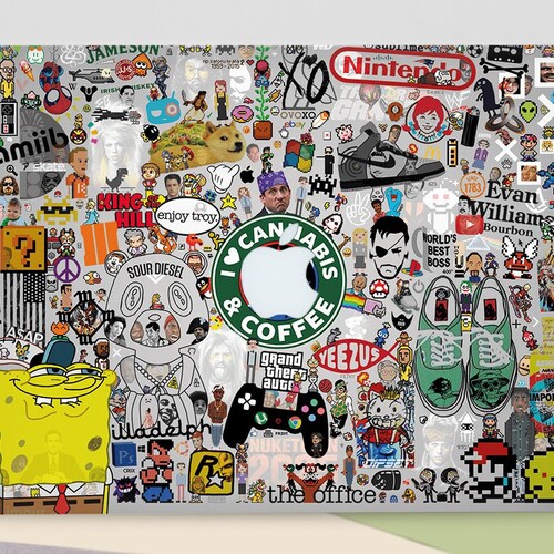 Cartoon Character Macbook Pro 16 Inch Case Sticker Macbook Air | Etsy