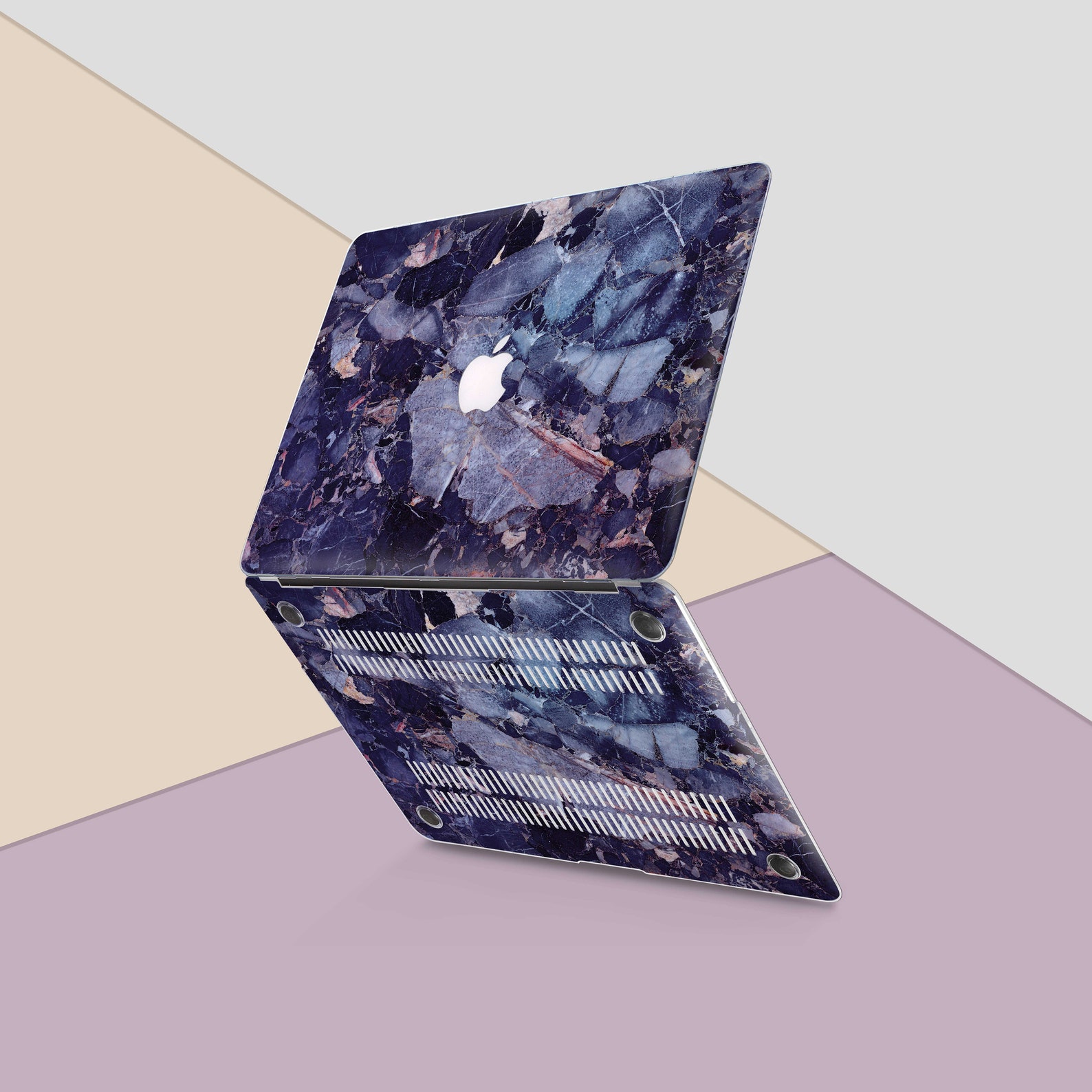 Purple Marble Macbook Pro 13 2019 Macbook 12 Inch Case Macbook - Etsy