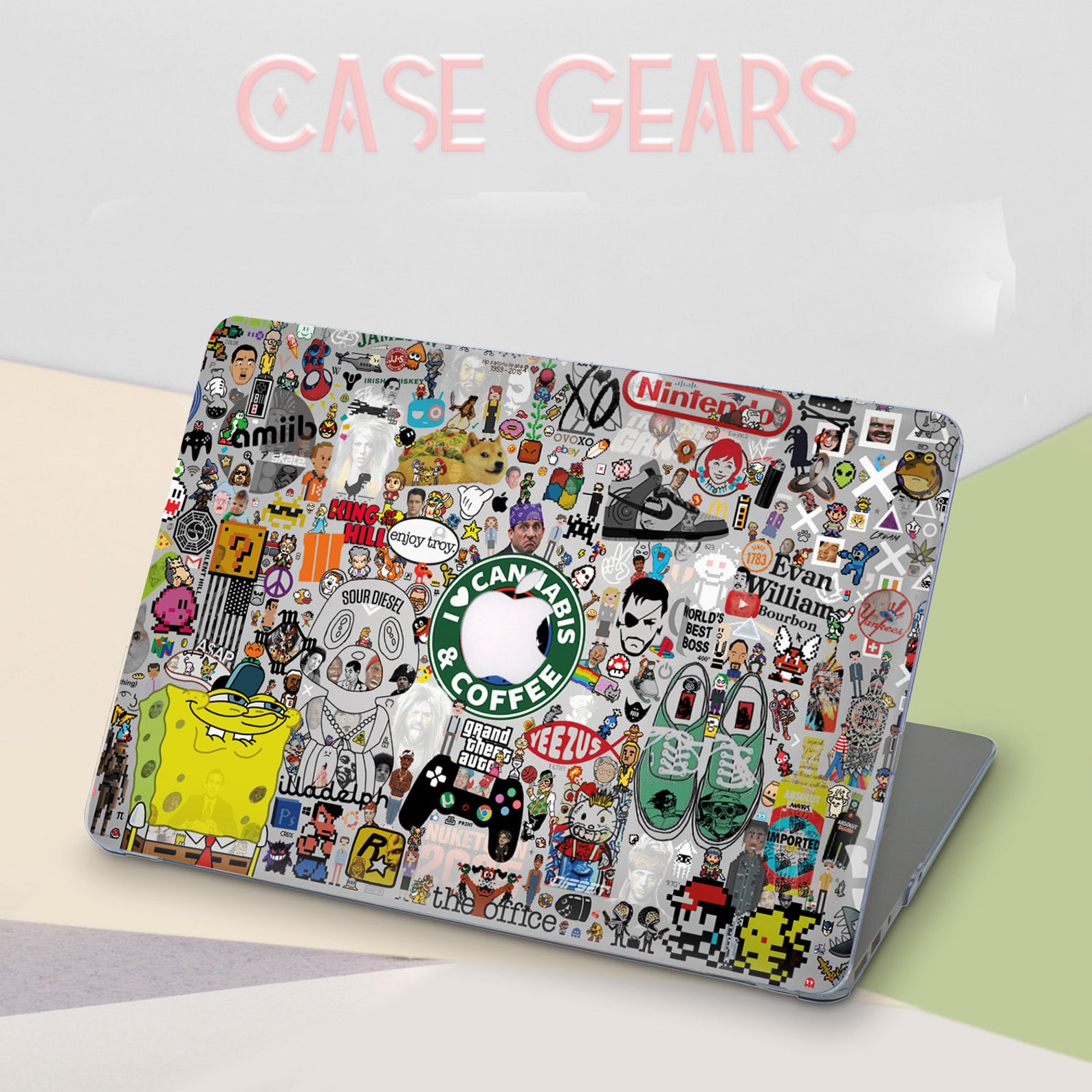 Cartoon Character Macbook Pro 16 Inch Case Sticker Macbook Air | Etsy