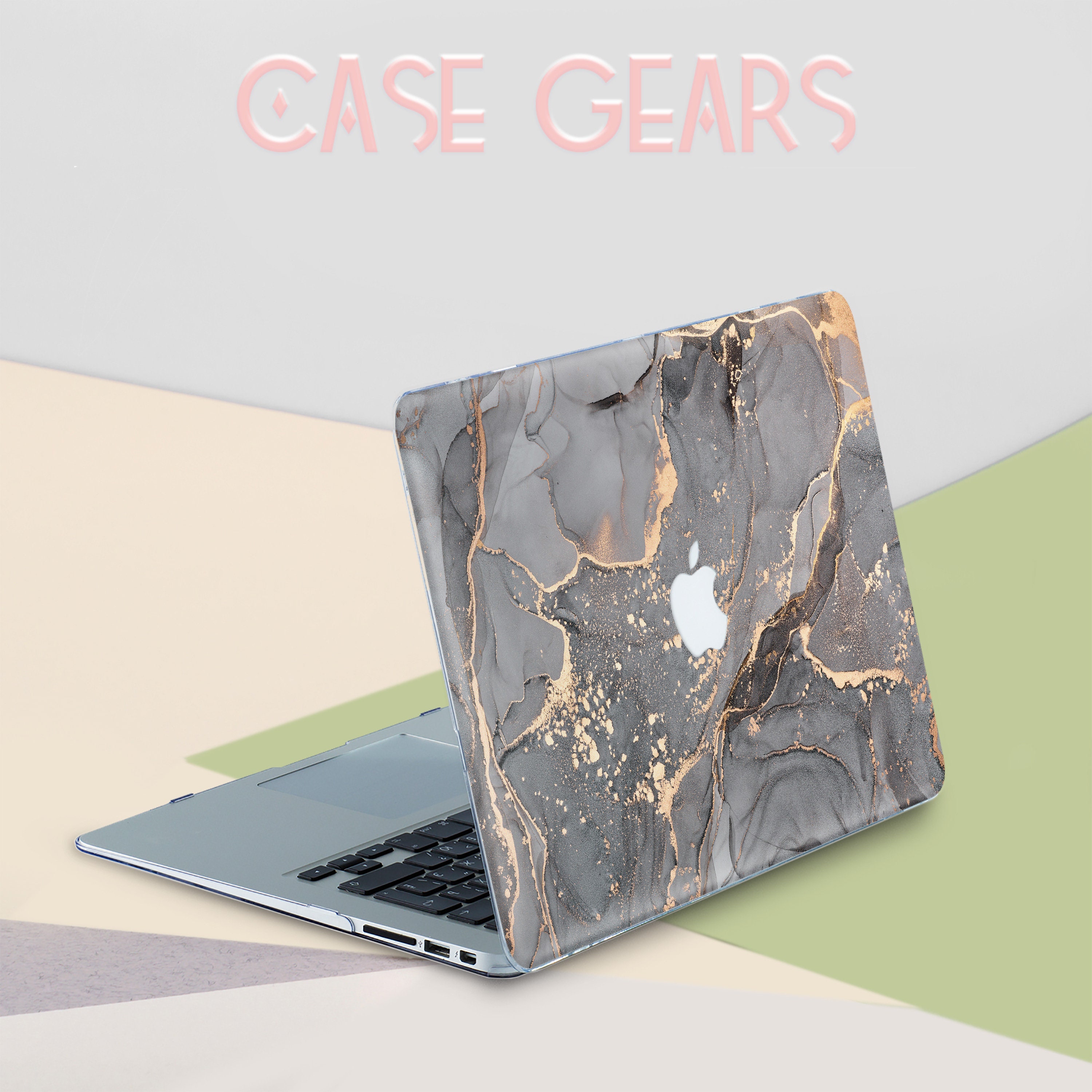 Gray Marble Macbook Pro 16 Inch Case Gold Marble Macbook Air | Etsy