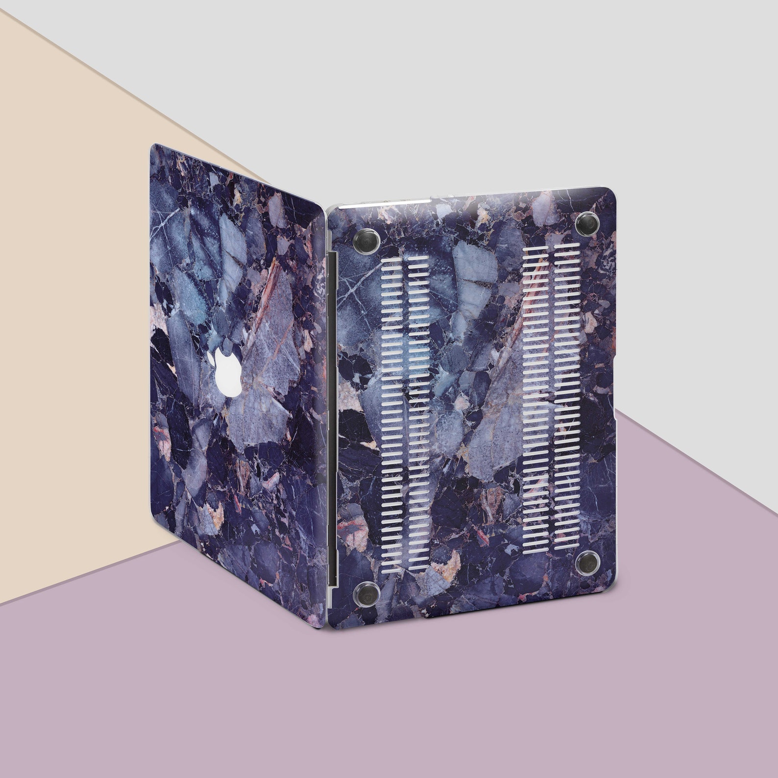 Purple Marble Macbook Pro 13 2019 Macbook 12 Inch Case Macbook - Etsy