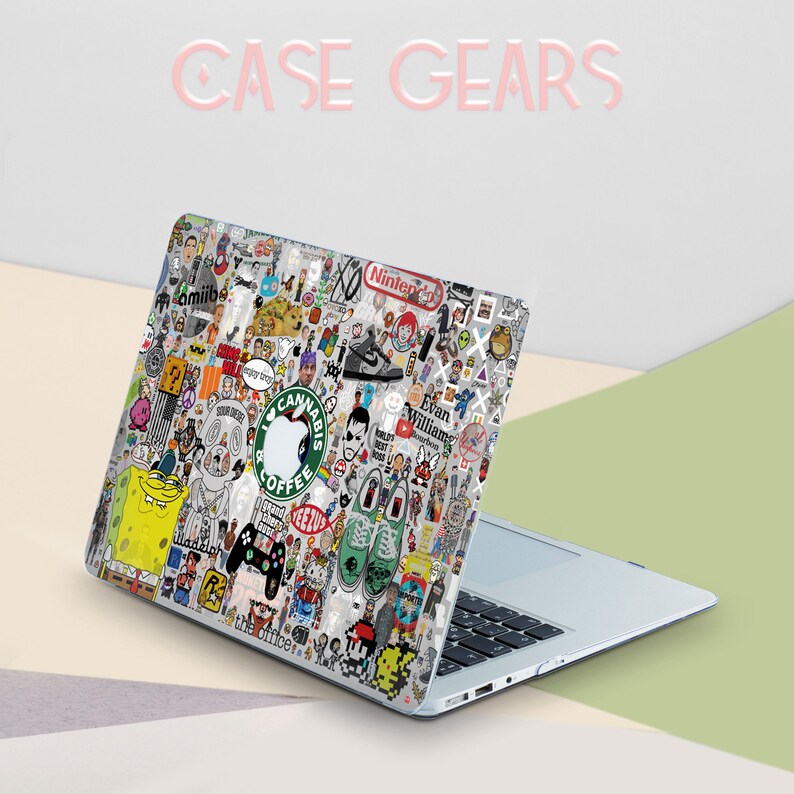Cartoon Character Macbook Pro 16 Inch Case Sticker Macbook Air | Etsy