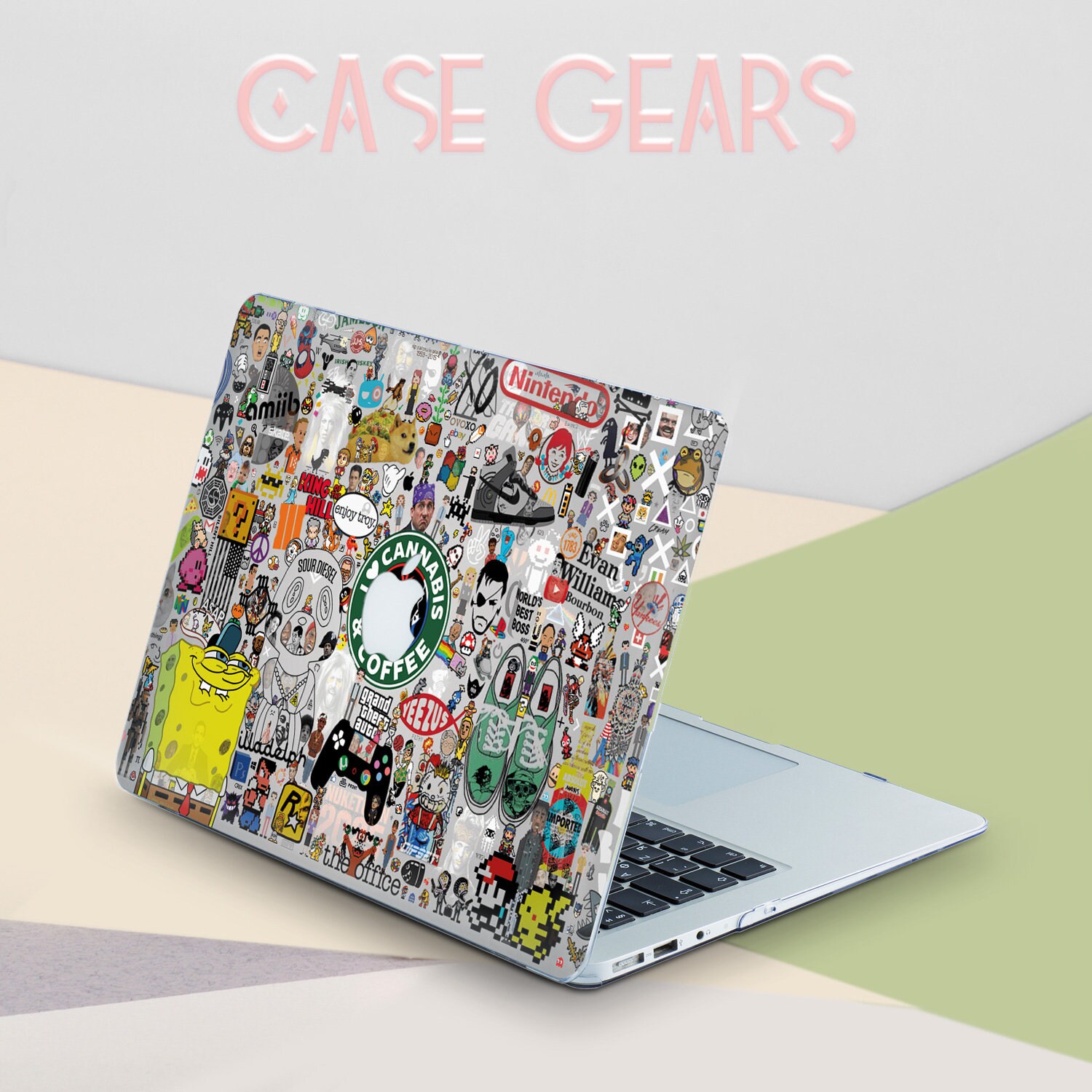 Cartoon Character Macbook Pro 16 Inch Case Sticker Macbook Air | Etsy