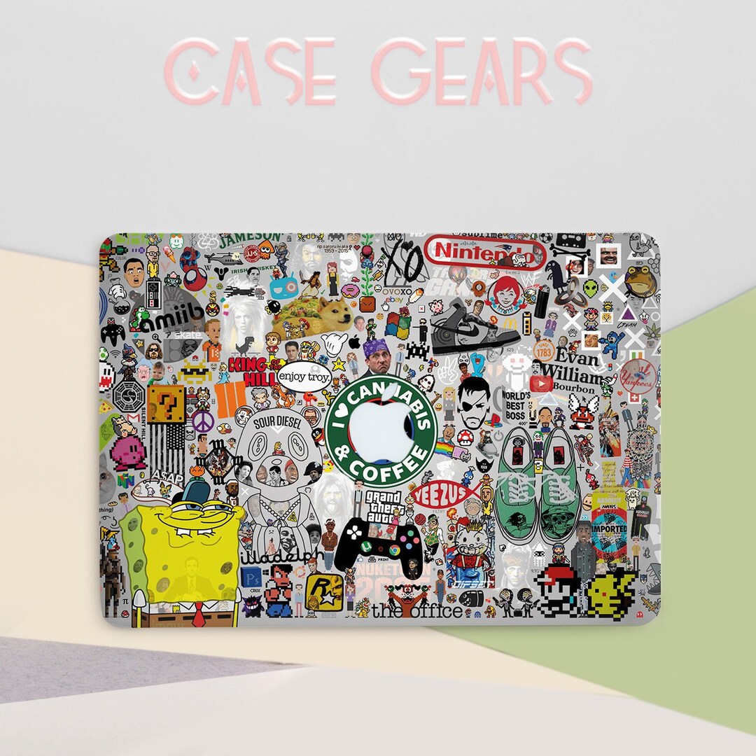 Cartoon Character MacBook Pro 16 Inch Case Sticker MacBook Air 13 Inch ...