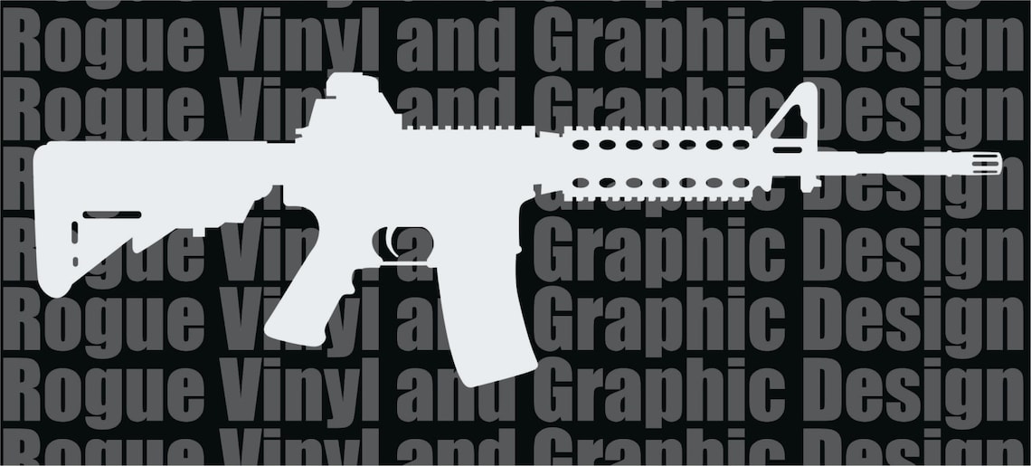 AR-15 Decal / Sticker Very Detailed AR15 M-16 M16 2nd | Etsy