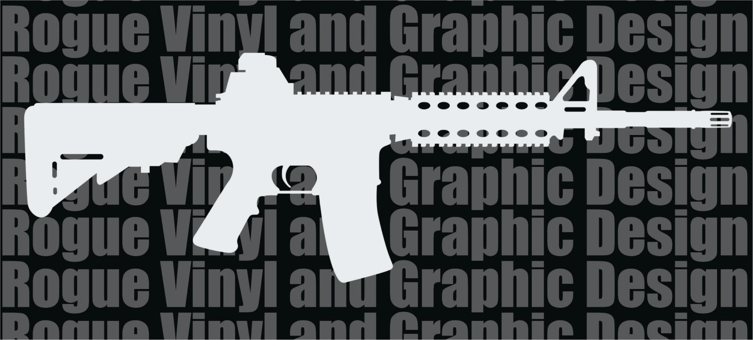 AR-15 Decal / Sticker Very Detailed AR15 M-16 M16 2nd - Etsy
