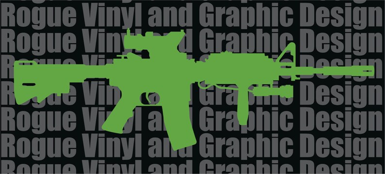 AR-15 Decal / Sticker Very Detailed AR15 M-16 M16 2nd | Etsy