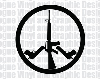 Coexist Vinyl Decal / Sticker Guns Punisher Super High | Etsy