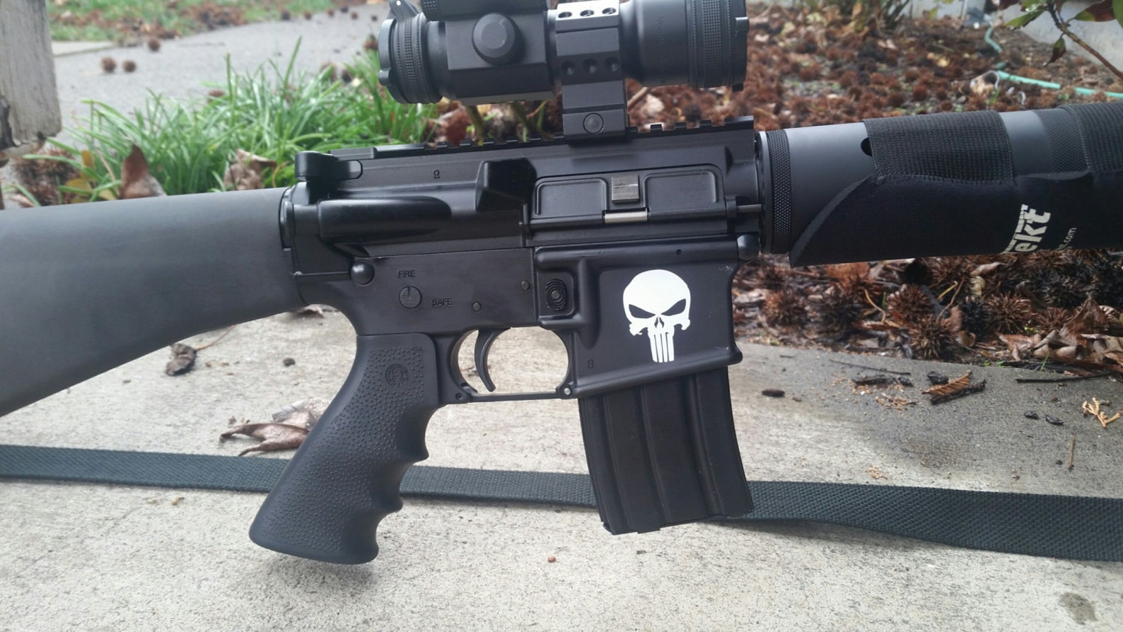 AR15 Punisher Lower Decal x2 M16 AR-15 M-16 AR15 Free - Etsy